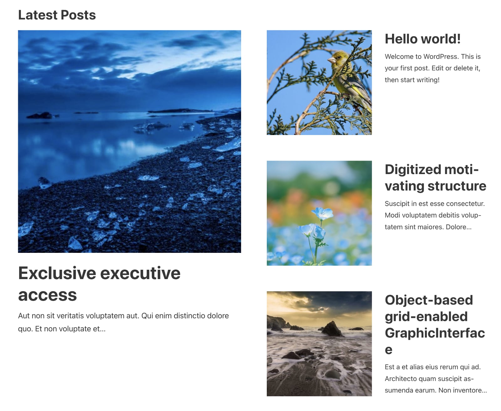 Featured Posts Grid 1 - Bricks Sections