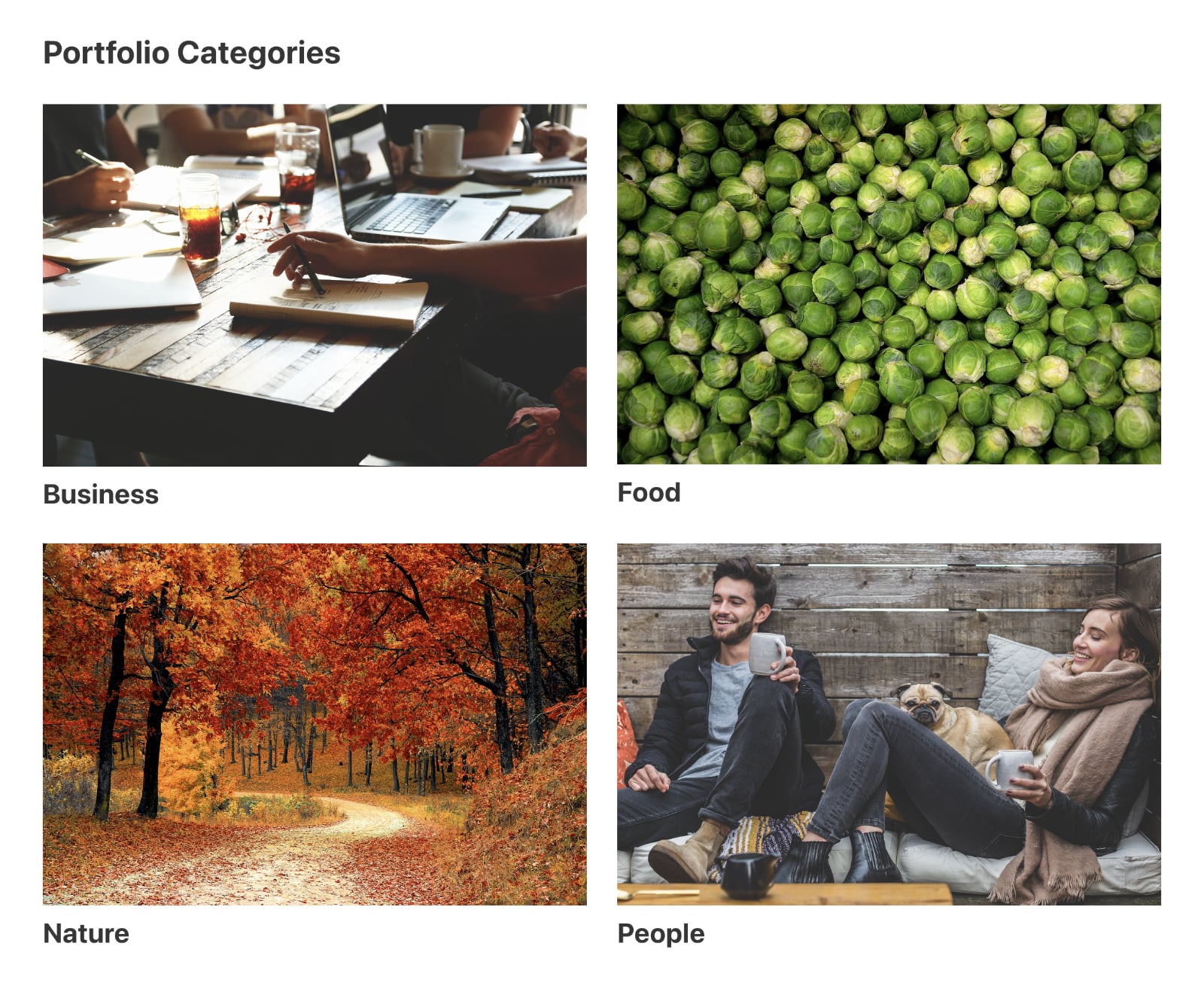 Terms Grid Bricks Sections